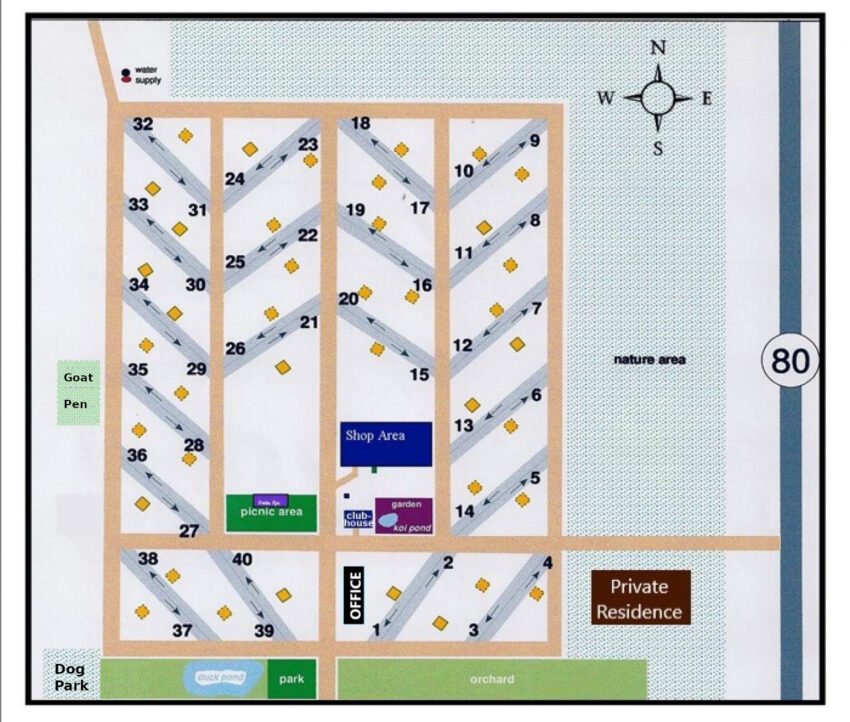 Park Map – Rusty's RV Ranch